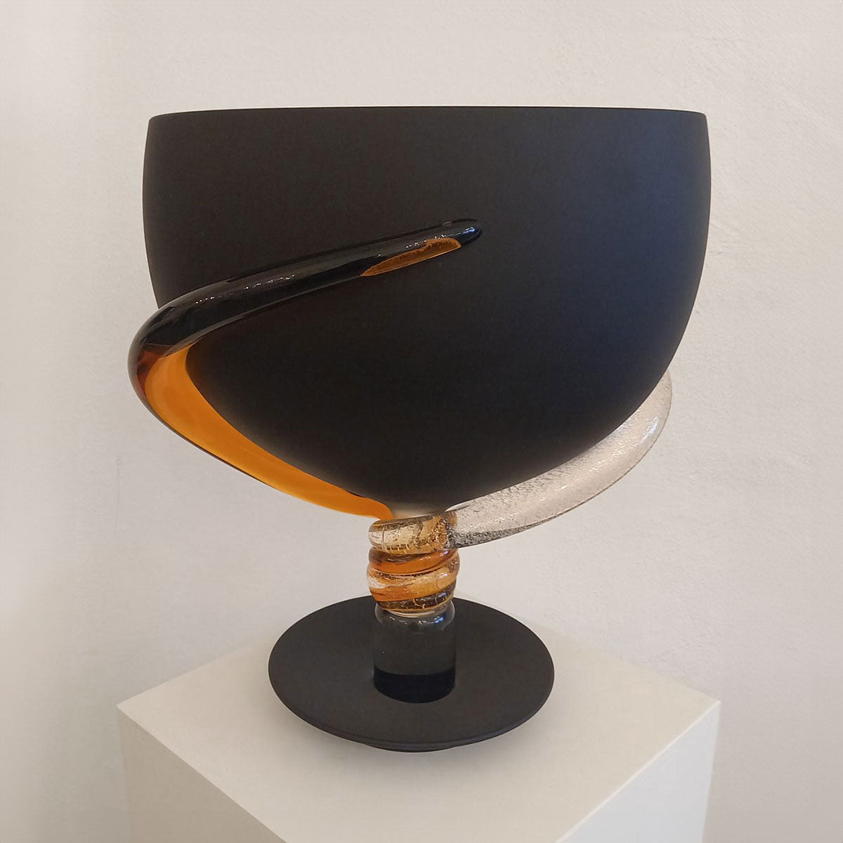 Coppa Perigeo - Blown and ground Murano glass vase - Fp Art Collection ...