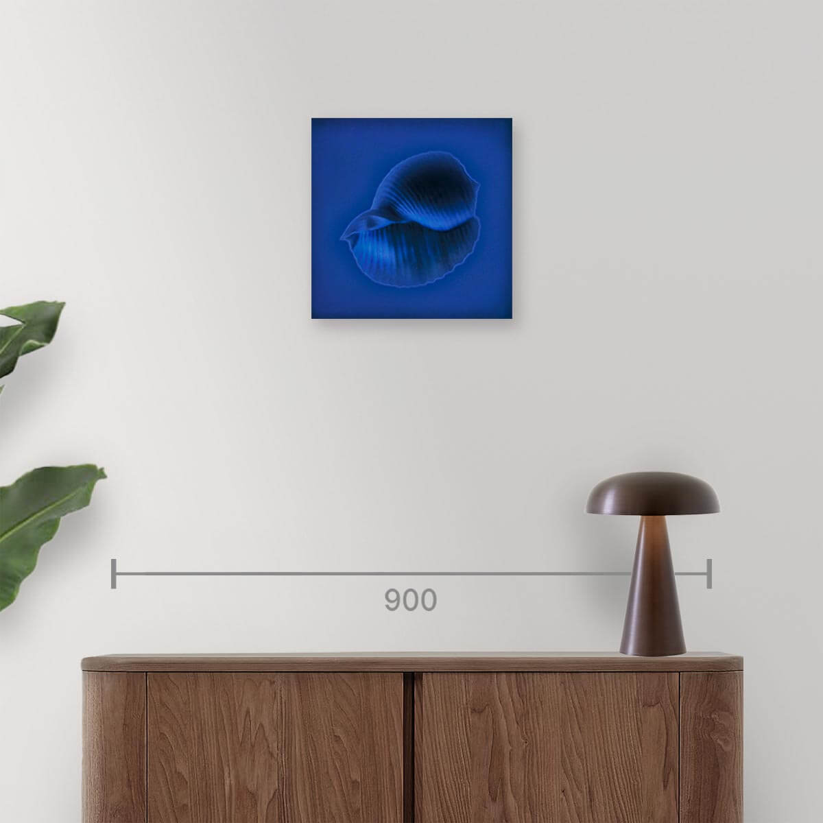 Azzurra I - Lambda print on techno-light box, blue backlight - De Mitri ...