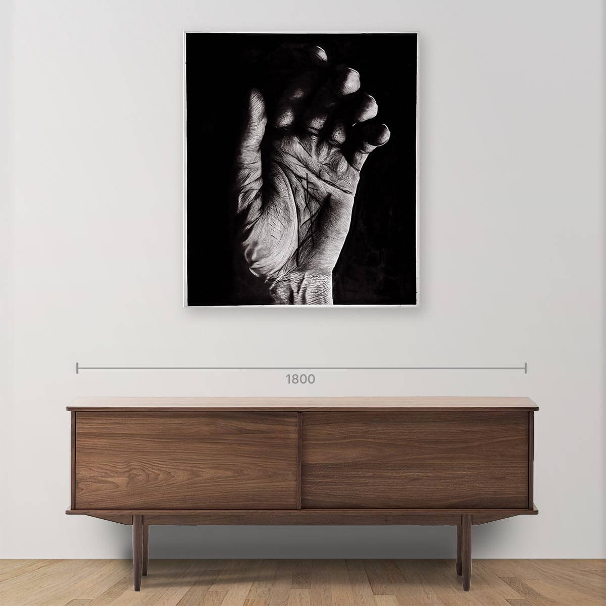 Not Just A Hand - Pure carbon and graphite on cotton paper - Provaso ...