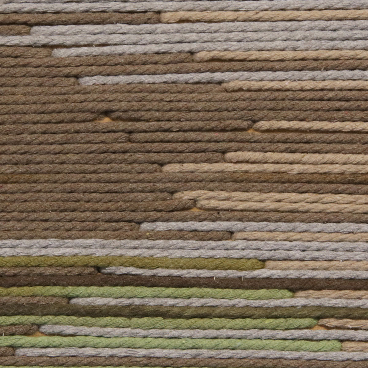 Sand Rope - Hand-colored cotton ropes wall panel with Okoume timber ...