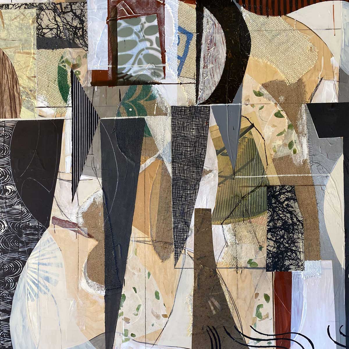 Shingaani, Mixed media on board - Briata Raimondo - Fp Art Online