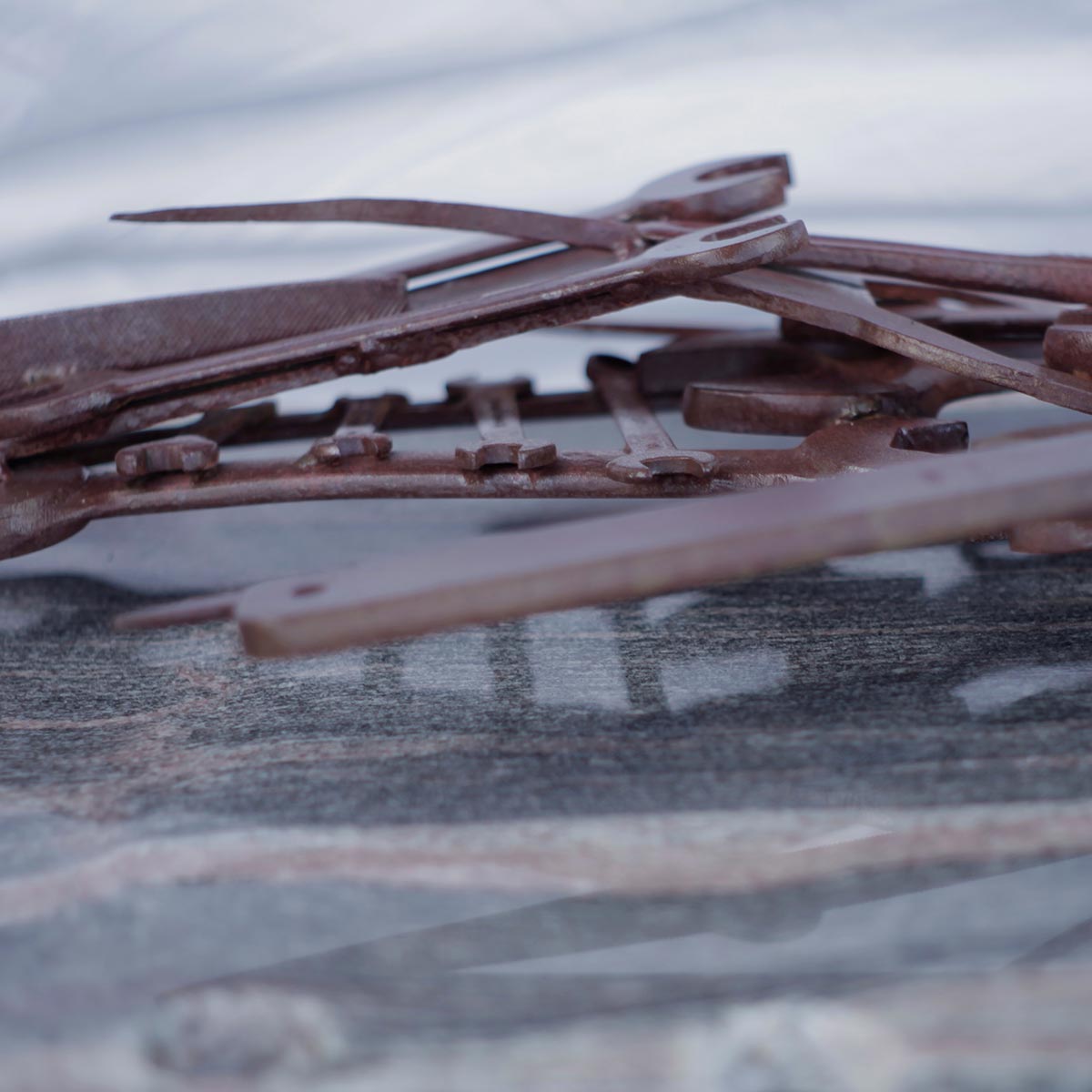 Il Mangiatore di Stelle, Bel Horizon granite marble and metal sculpture ...